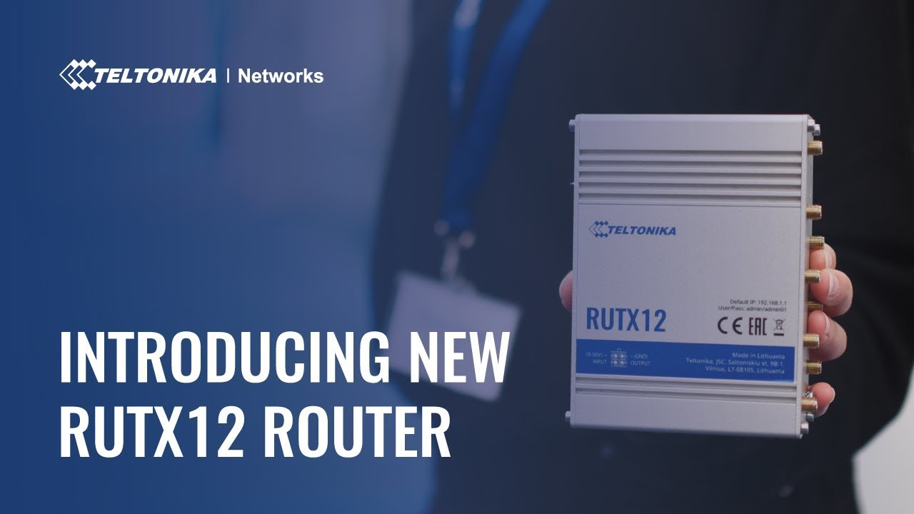 Introducing The RUTX12 Industrial Cellular Router | Teltonika Networks
