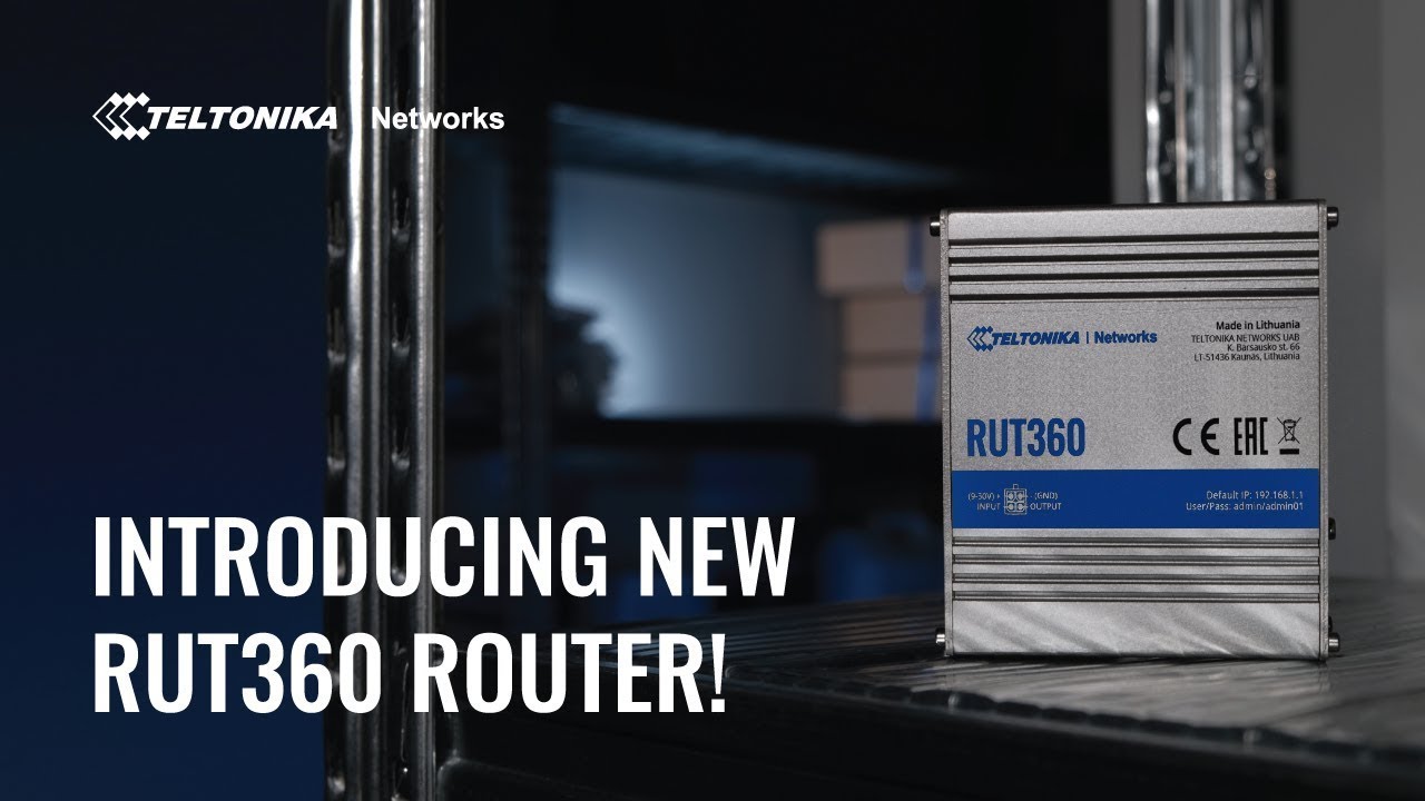 The Teltonika RUT360 LTE CAT6 Industrial Cellular Router